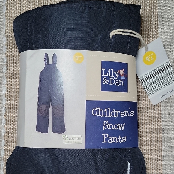 Lily & Dan | Bottoms | Lily Dan Bib Snow Pants Kids 4t Navy Blue Nwt ...